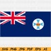 Queensland Australia Flag SVG, Qld AU Aus, Australian State Banner ...