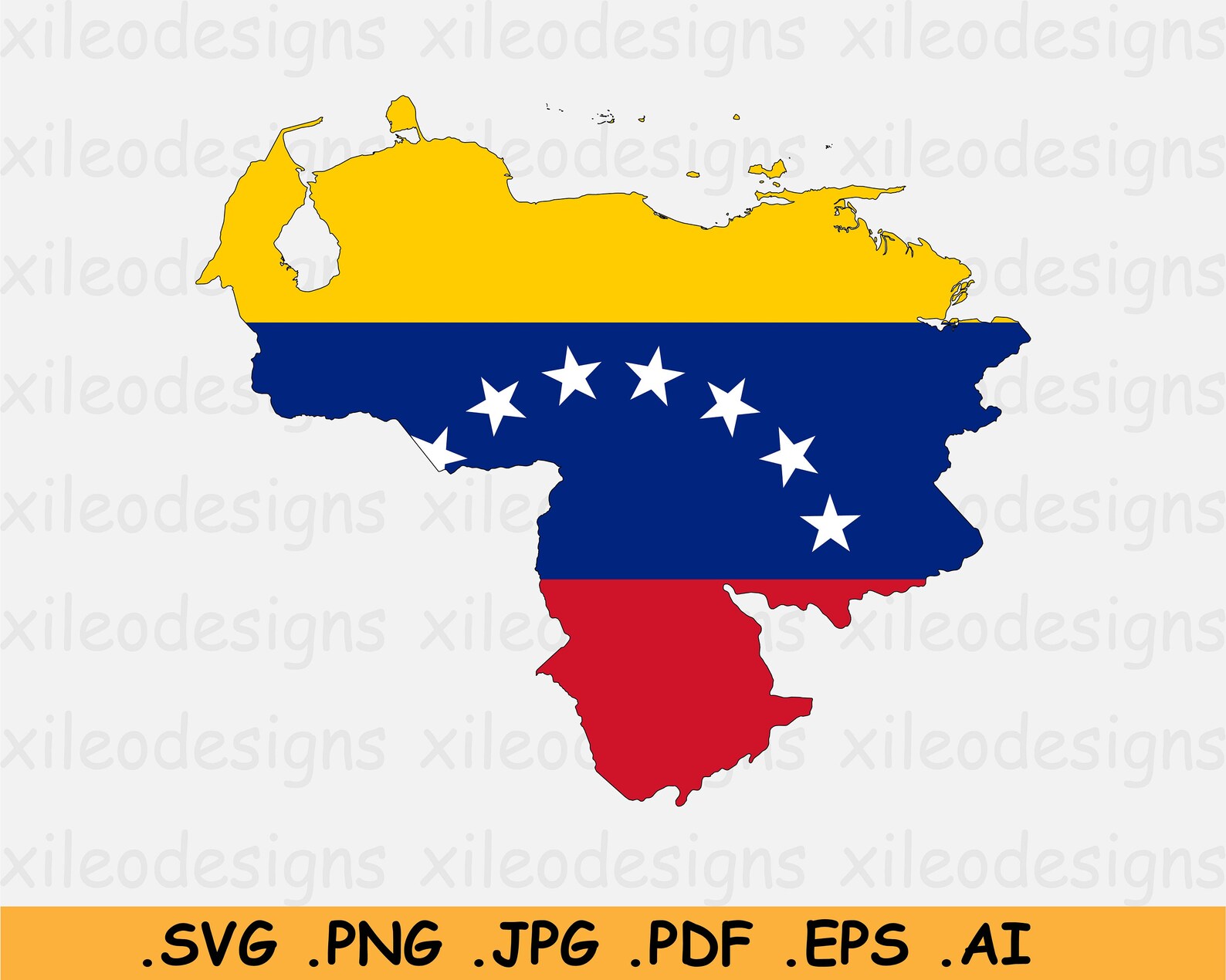 Venezuela Flag Map SVG Venezuelan Cricut Cut File Country - Etsy