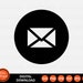 Envelope Round Icon SVG Circle Mail Email Letter Button Png Jpg Eps Ai ...