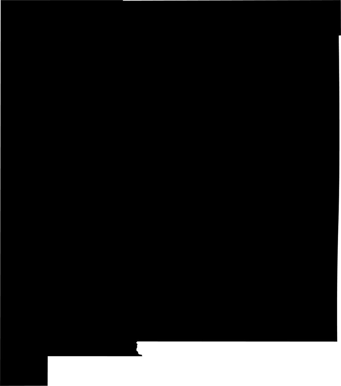 New Mexico Map SVG NM USA United States of America Us Black - Etsy