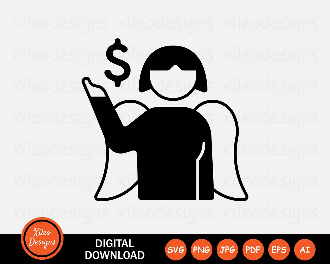 Angel Investor Icon SVG - Female Business Woman Money Finance Invest ...