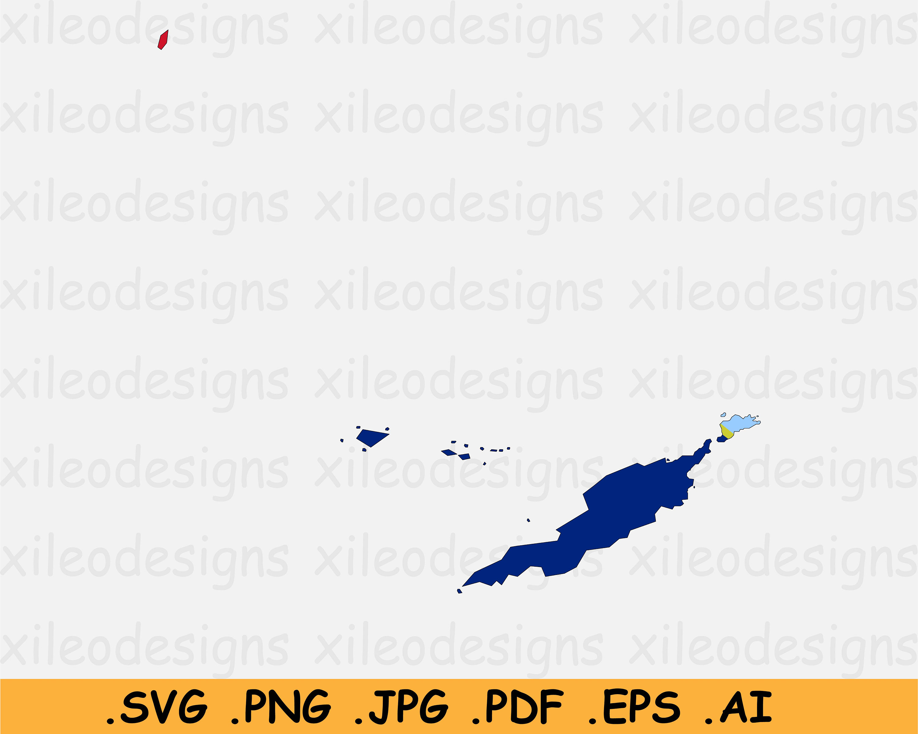 Anguilla Map Flag SVG Anguilla Flag Map British Overseas - Etsy Australia