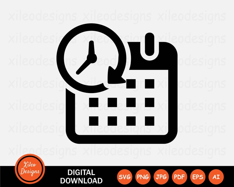 Countdown Date Icon SVG Deadline Calendar Event Day App Png Jpg Eps Ai ...