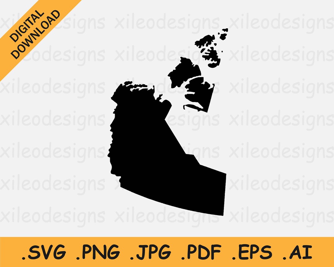 Northwest Territories Canada Map SVG - Canadian Territory Border ...