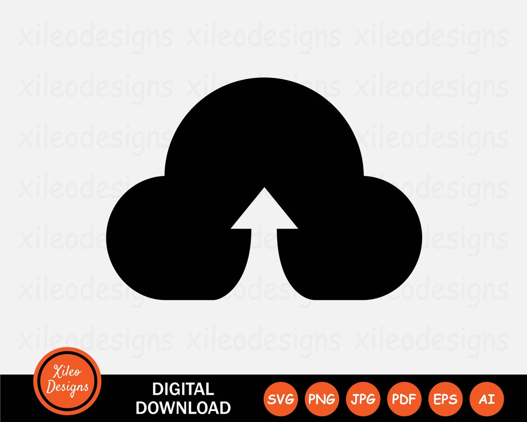Cloud Upload Icon SVG - Server Update Storage Wireless Data Database ...
