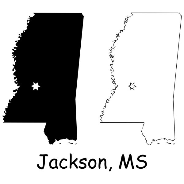 Ms Map Outline - Etsy