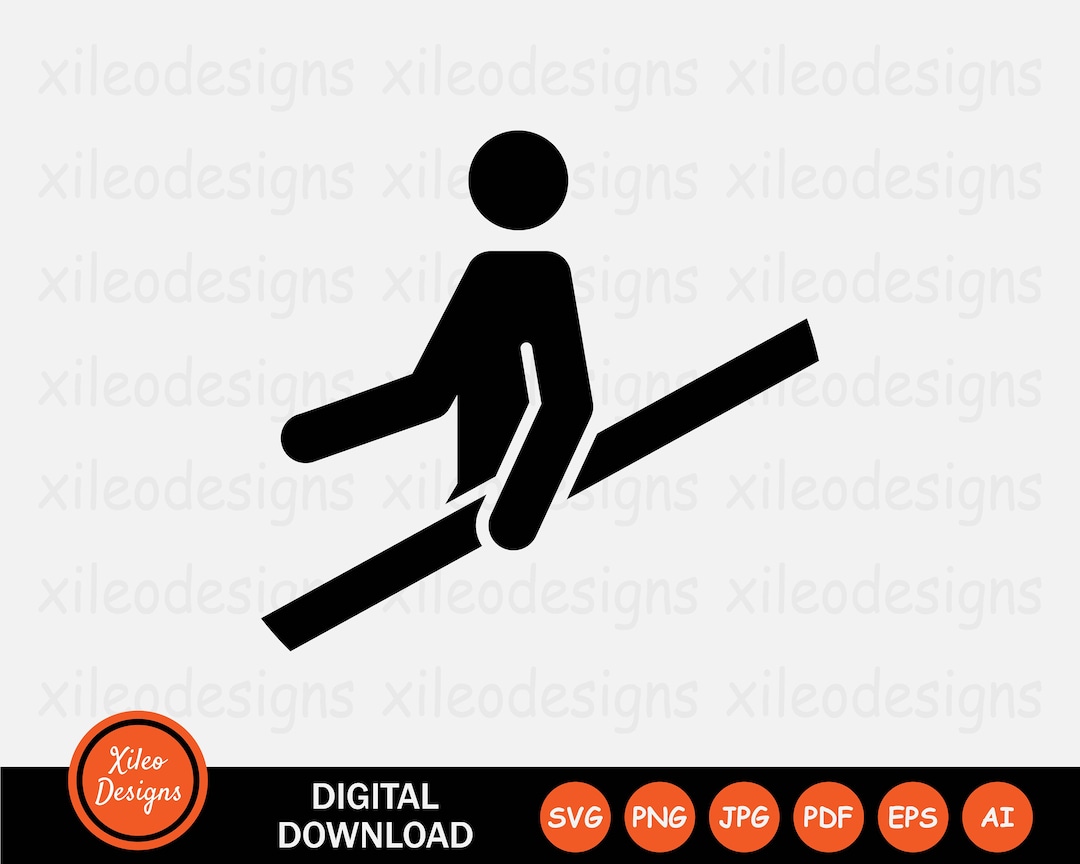 Hold Handrail Icon SVG Hand Rail Use Handle Bar Safety Stick Figure ...