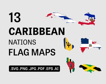 Caribbean Flags Border