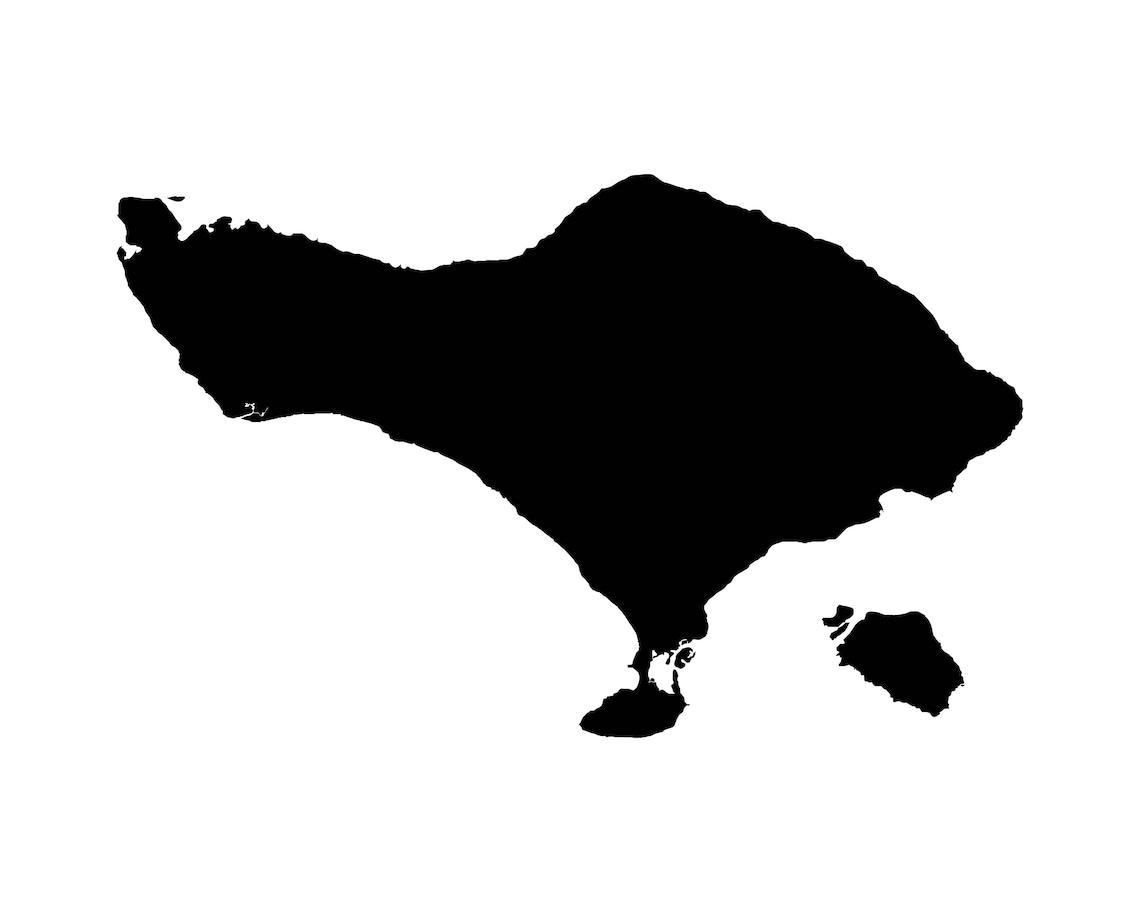 Bali Map SVG Indonesia Indonesian Province Island Solid | Etsy