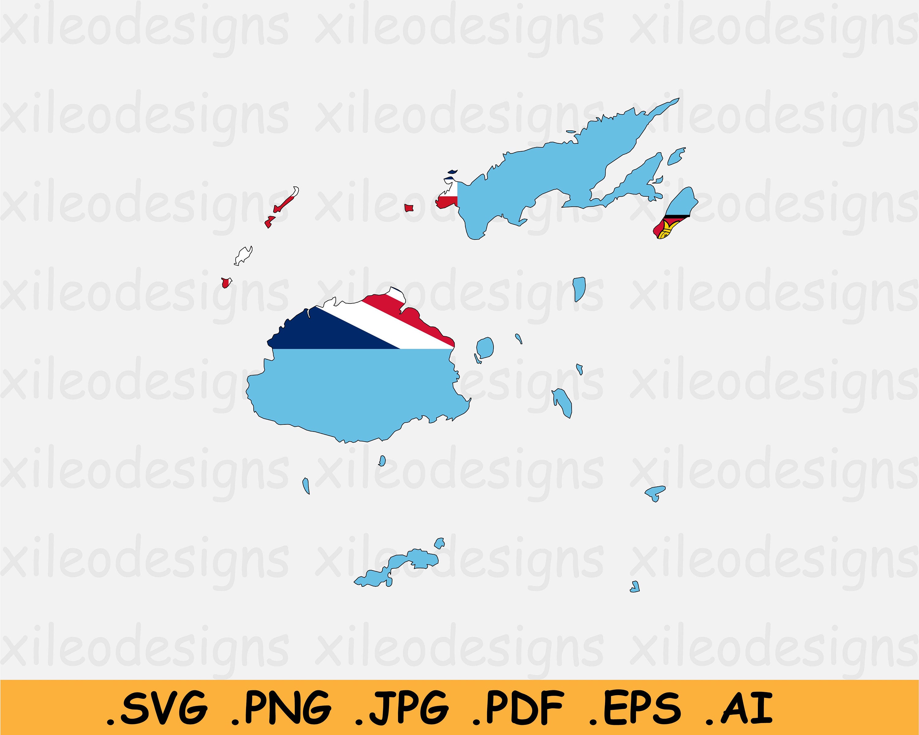 Fiji Island Flag Map SVG Fijian Cricut Cut File Country - Etsy Australia