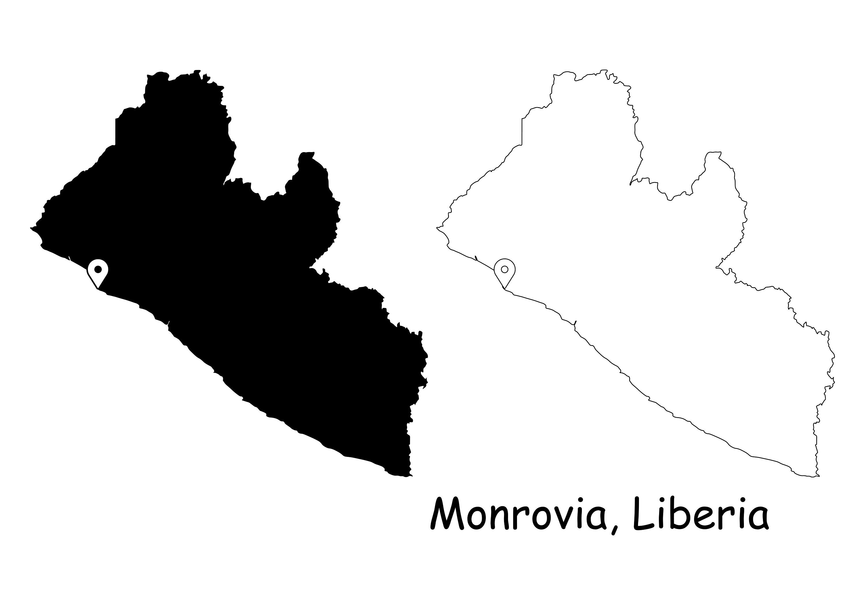 Monrovia West Africa Capital Cities Map