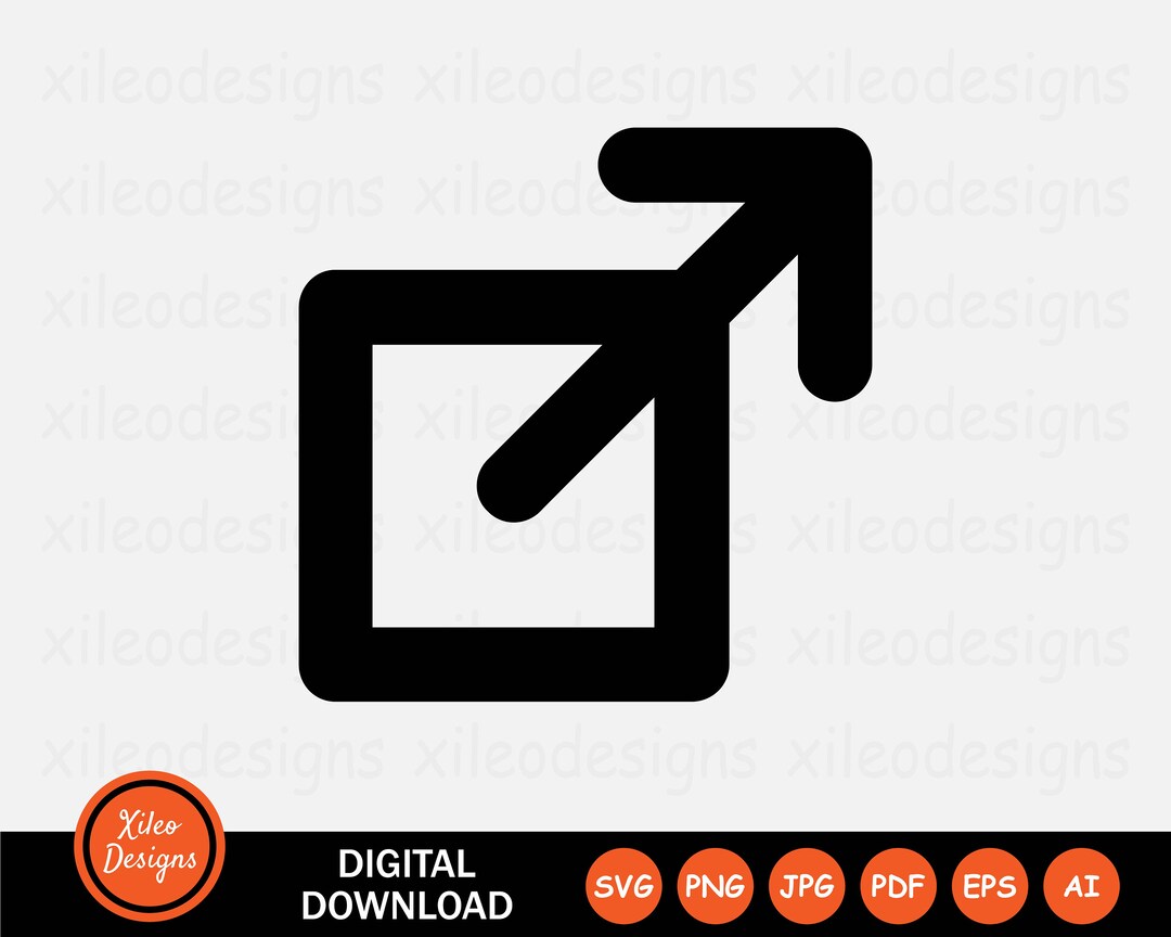 External Link Icon SVG Hyperlink Web Webpage Navigation Png Jpg Eps Ai ...