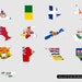 Canada Province Flag Map SVG Bundle Canadian Territory Provinces ...
