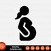 Pregnant Woman Icon SVG - Pregnancy Mother Maternity Expecting Birth ...