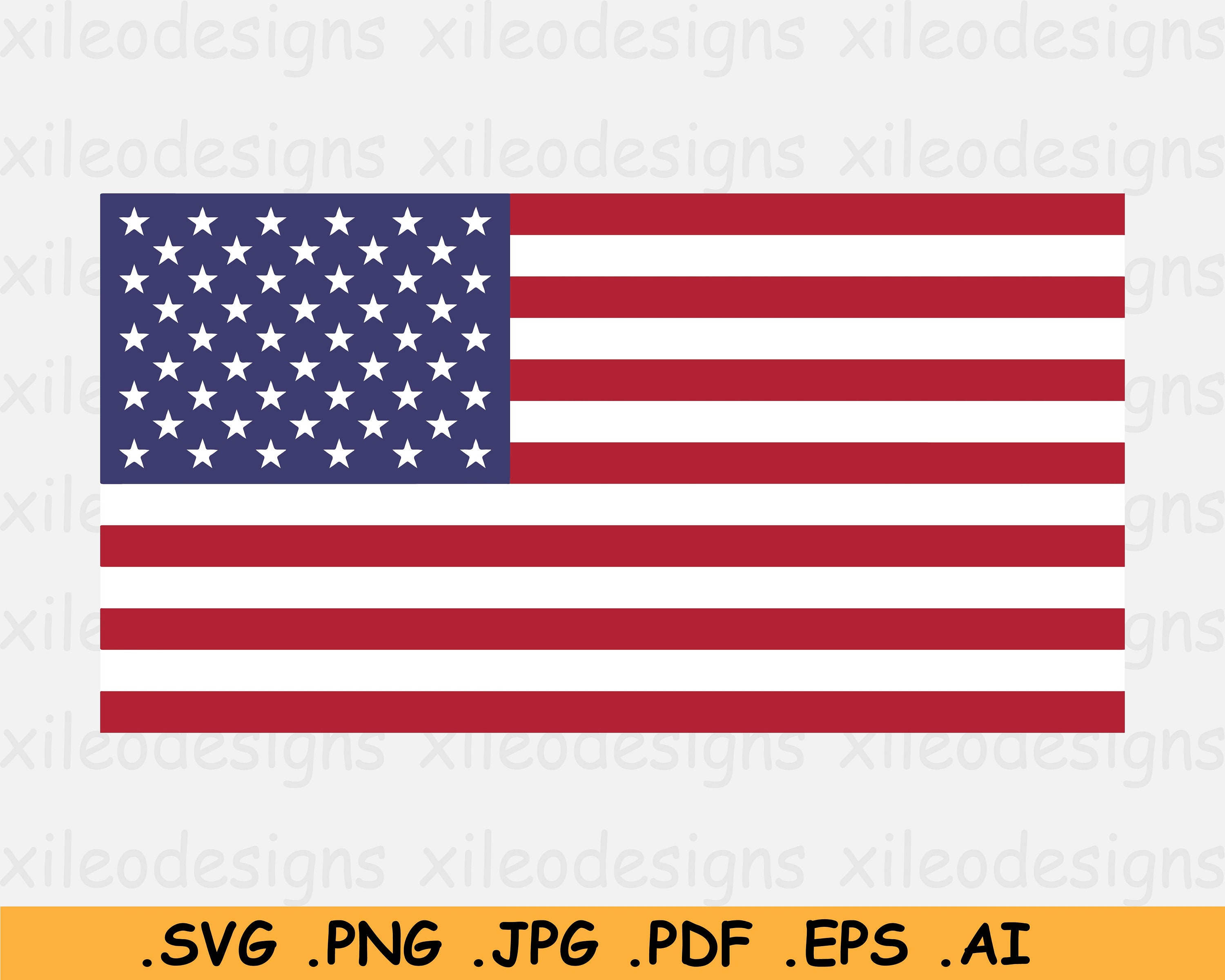 United States National Flag SVG USA Nation Country Old Glory | Etsy