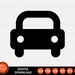 Car Front View Icon SVG Transport Vehicle Head on Taxi Digital Download ...