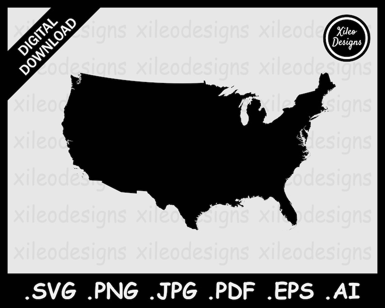 Us States Map SVG, US USA America National Country Border, American ...