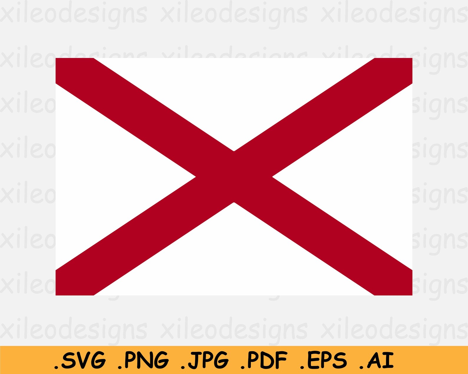 Alabama Flag SVG AL USA U.S Banner Svg Cricut Cut File | Etsy