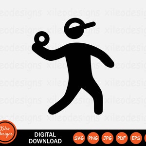 Baseball Pitch Icon SVG Sport Throw Ball Athlete Toss Sign Symbol ...
