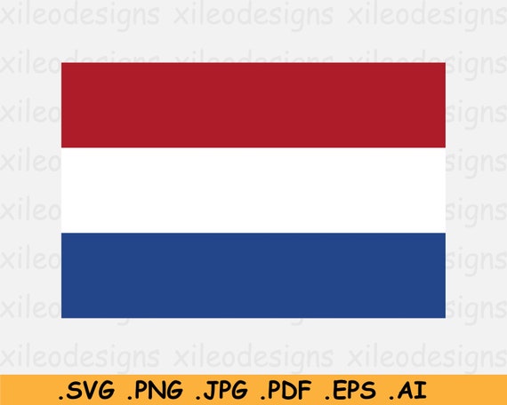 Netherlands Flag SVG Dutch National Nation Country Banner - Etsy