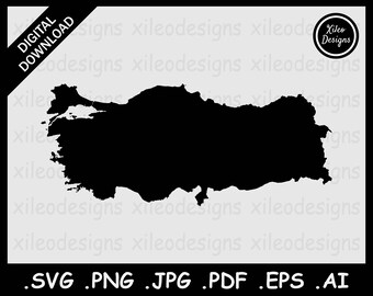 Turkish Turk Map Svg - Etsy