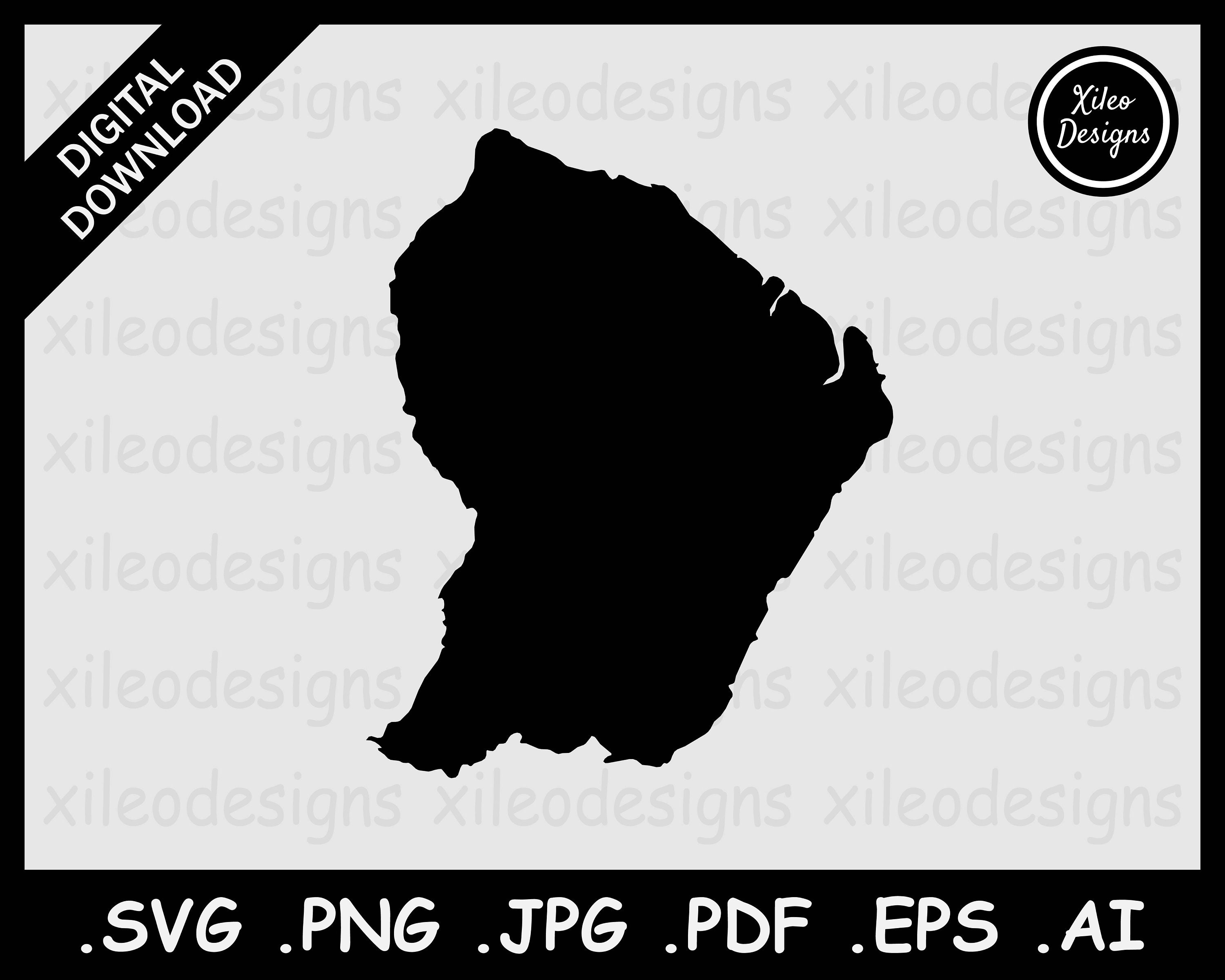 Carte de la Guyane Français SVG, frontière Français guyanaise, Français ...