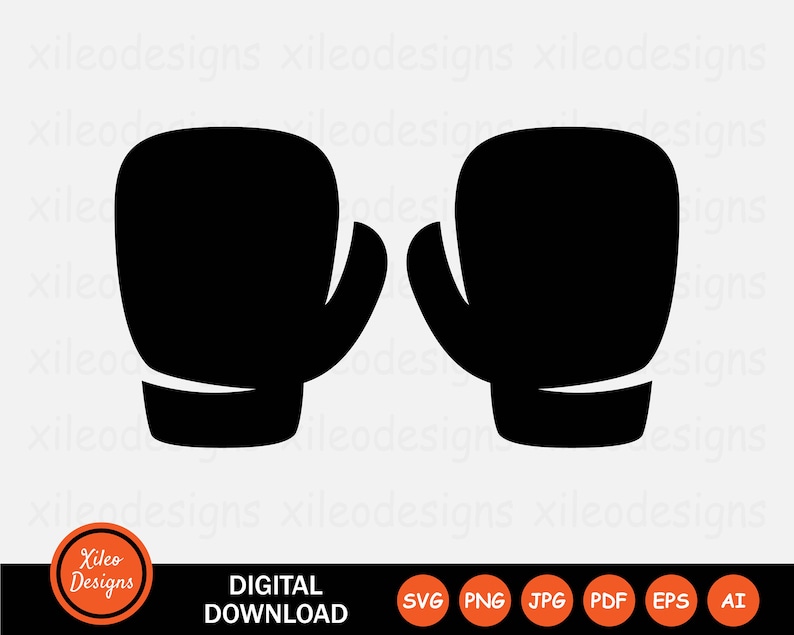 Boxing Gloves Icon SVG Punching Hand Punch Protection Graphic Vector ...