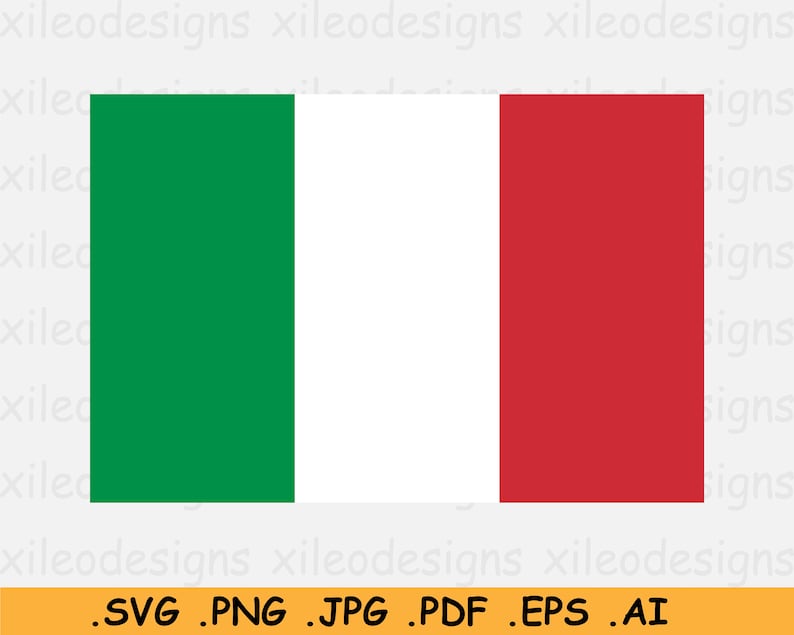 Italy National Flag SVG Italian Nation Country Banner Cricut - Etsy