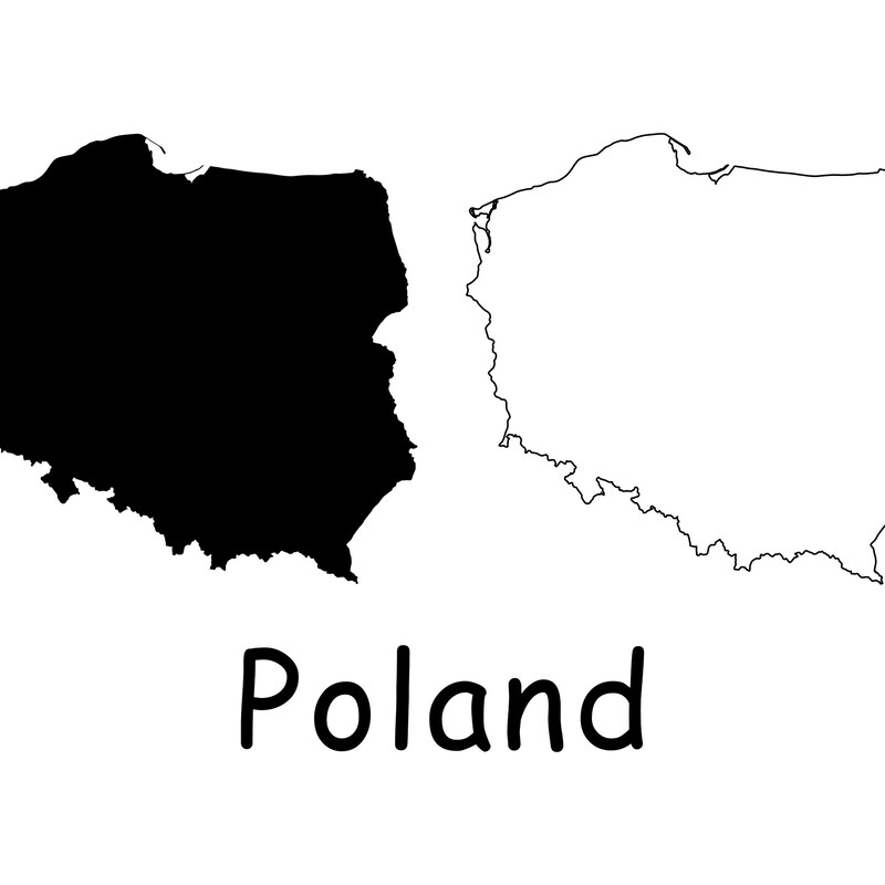Poland Map Svg - Etsy