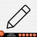 Pencil Edit Icon SVG Pen Editor Tool Write Draw Paint Png Jpg Eps Ai ...