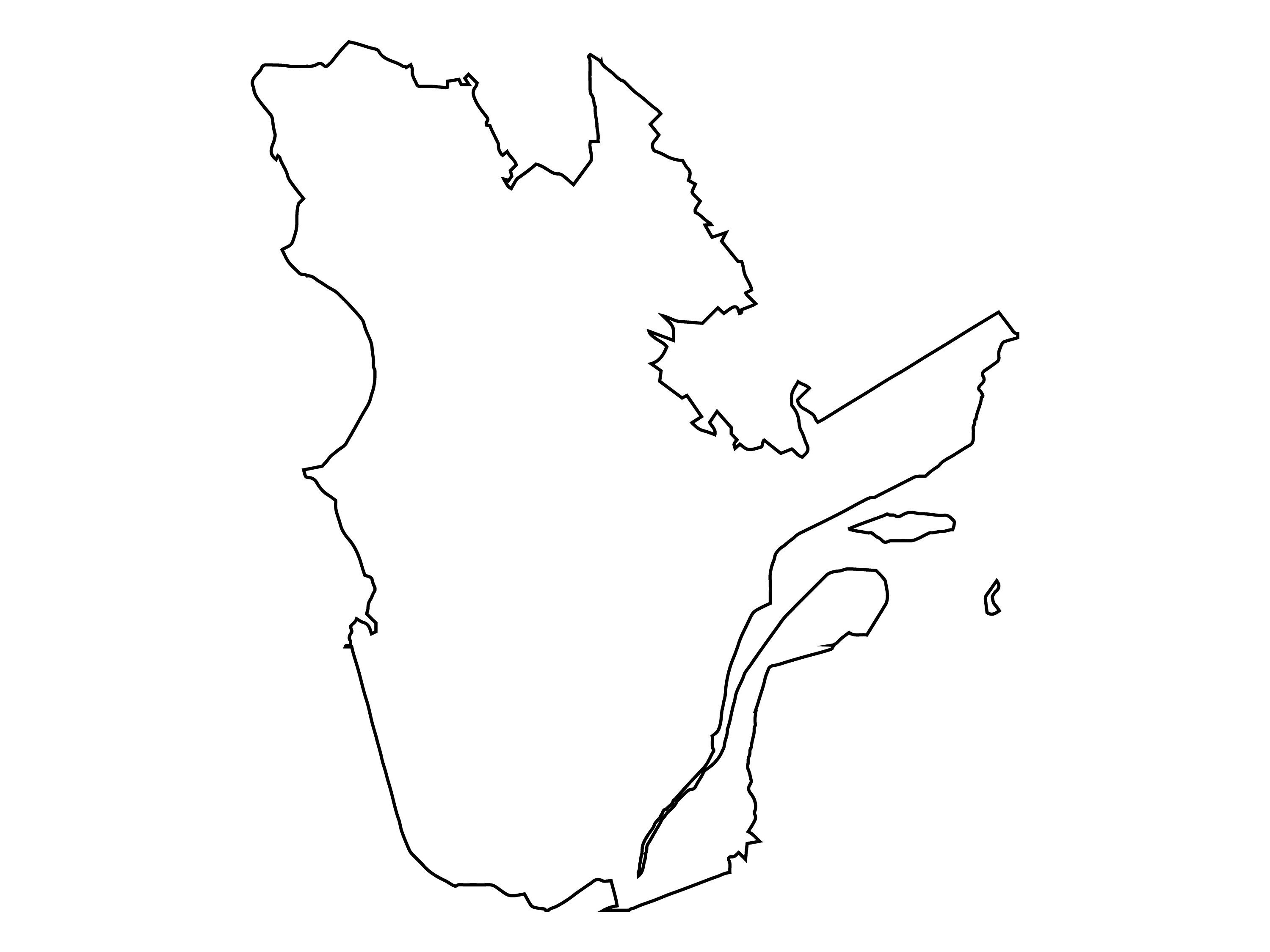 Simple Quebec Map