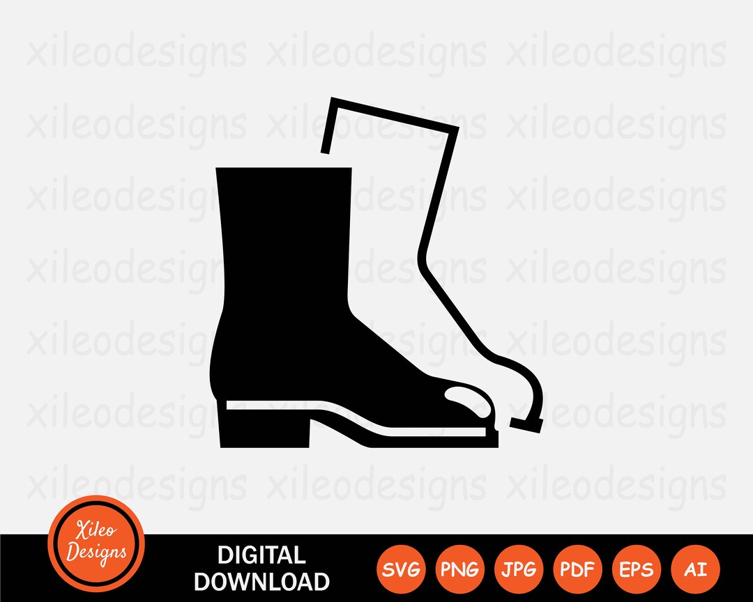 Rubber Boots SVG Protective High Footwear Shoes Gumboots Sign Symbol ...