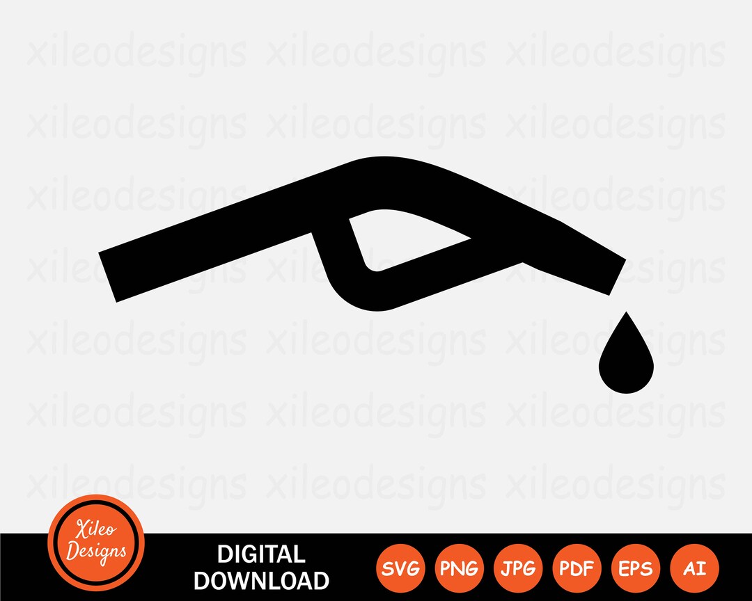 Fuel Pump Nozzle Icon SVG Gasoline Gas Petroleum Diesel Sign Symbol ...