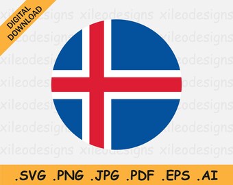 Iceland Flag Jpg - Etsy