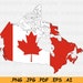 Canada Map Flag, Map of Canada, Canadian National Flag, Canada Map SVG ...