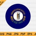 Kentucky Round Flag SVG, KY USA Circular Circle American State Banner ...