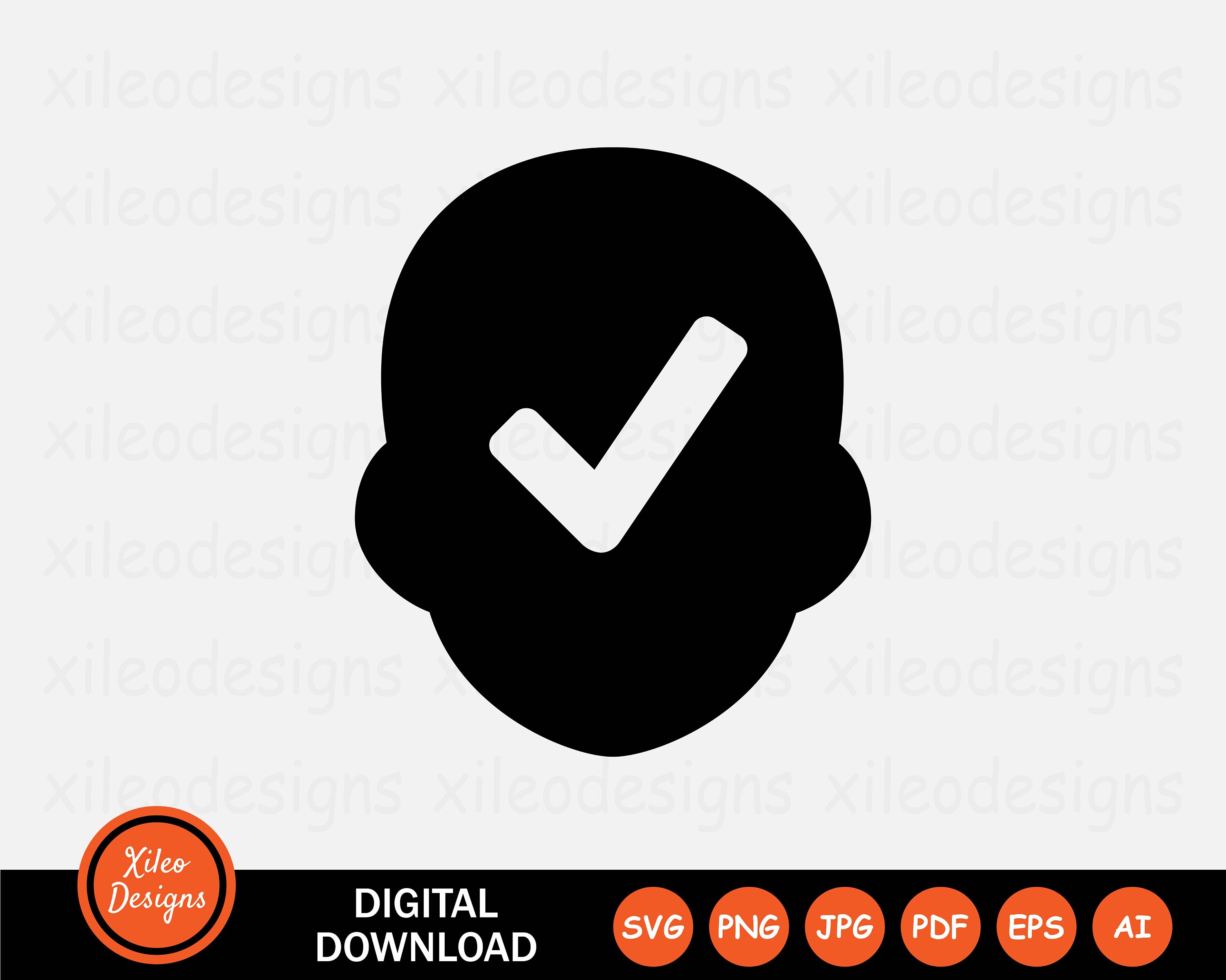 User Approve Icon SVG - Profile Account Verify Approval Verification ...