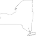 New York Map SVG NY USA United States of America Us, Black Outline ...