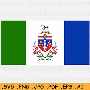 Yukon Canada Flag SVG, Canadian Territory Province Banner, Clipart ...