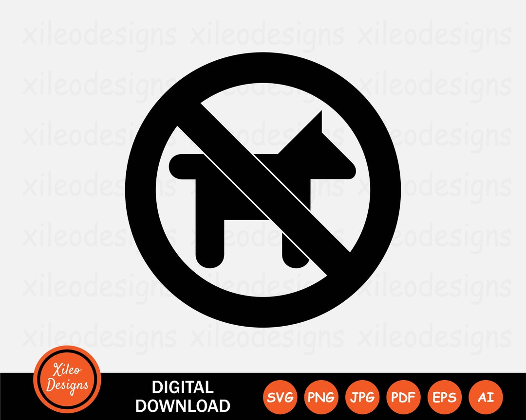 No Pets Allowed Sign Icon SVG Dogs Not Allowed Warning Png Jpg Eps Ai ...