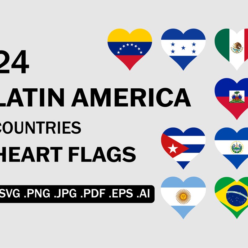 Latin American Flags Stickers - Etsy