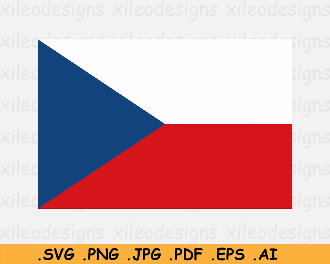 Czech Republic National Flag SVG, Czechia Nation Country Banner, Cricut ...