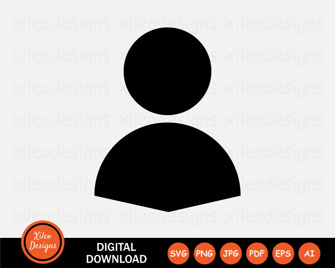 User Icon SVG Profile Person Man Character Member Shape Sign Symbol ...