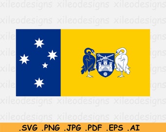 Australia Flag Svg | Etsy