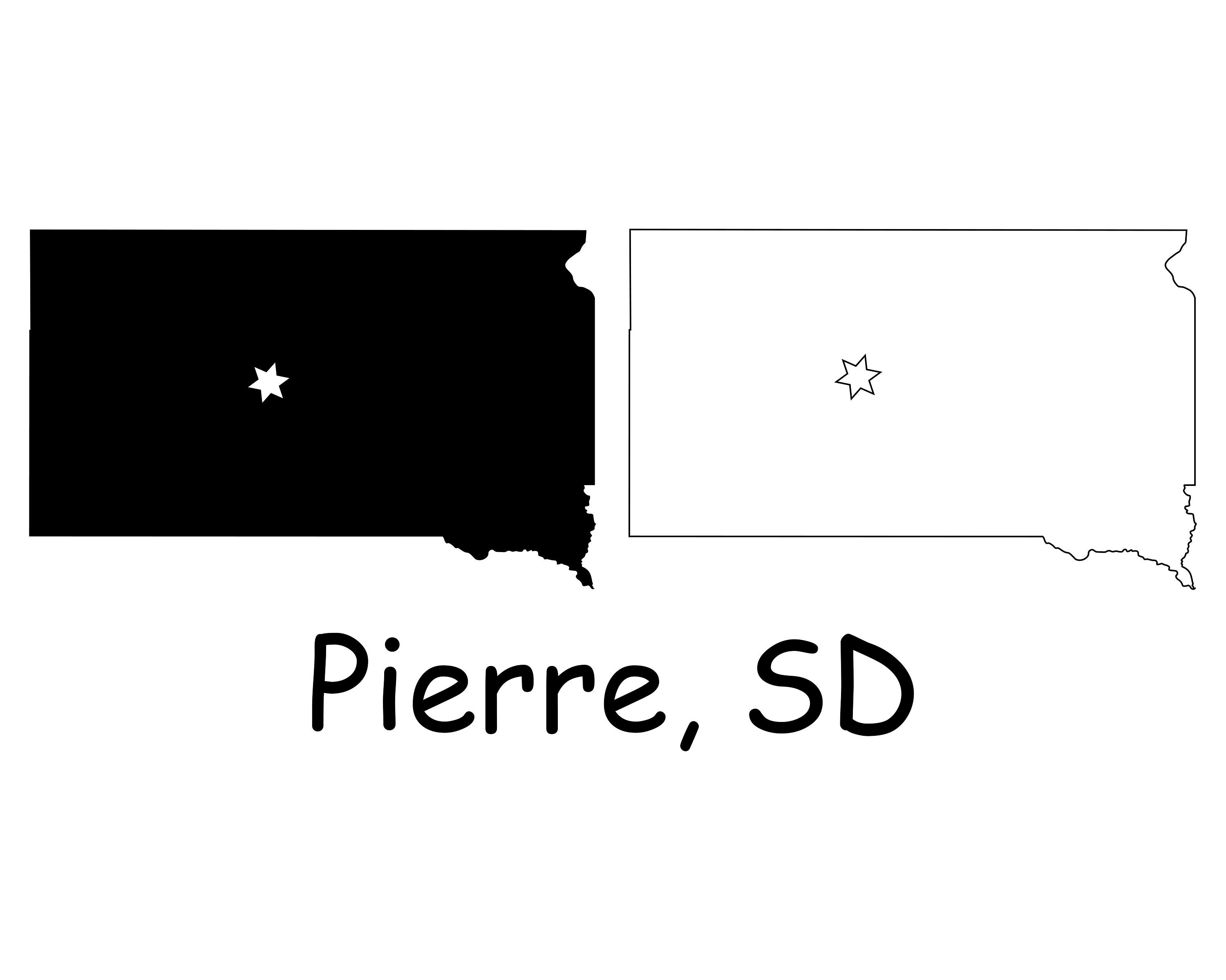 Pierre South Dakota Map