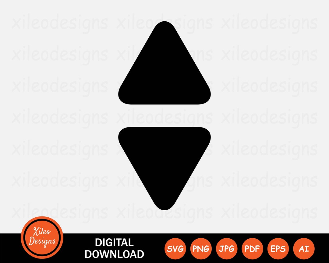 Up Down Triangle Arrow Icon Elevator Button Direction Graphic Vector ...