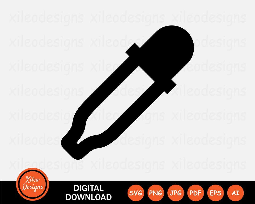 Color Dropper Icon SVG Dripper Dye Drop Pipette Droplet Digital ...
