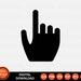 Finger Point Icon SVG Pointing Cursor Click Hand Press Sign Symbol ...