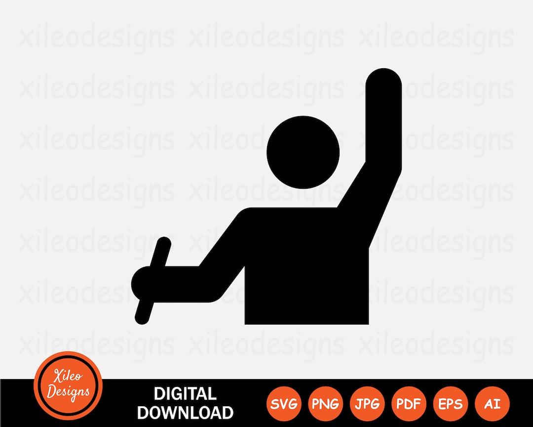 Student Raise Hand Icon SVG Ask Asking Questions Agree Agreement Vote ...