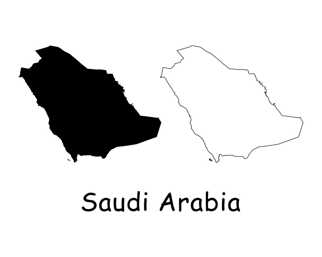 Blank Arabia Map